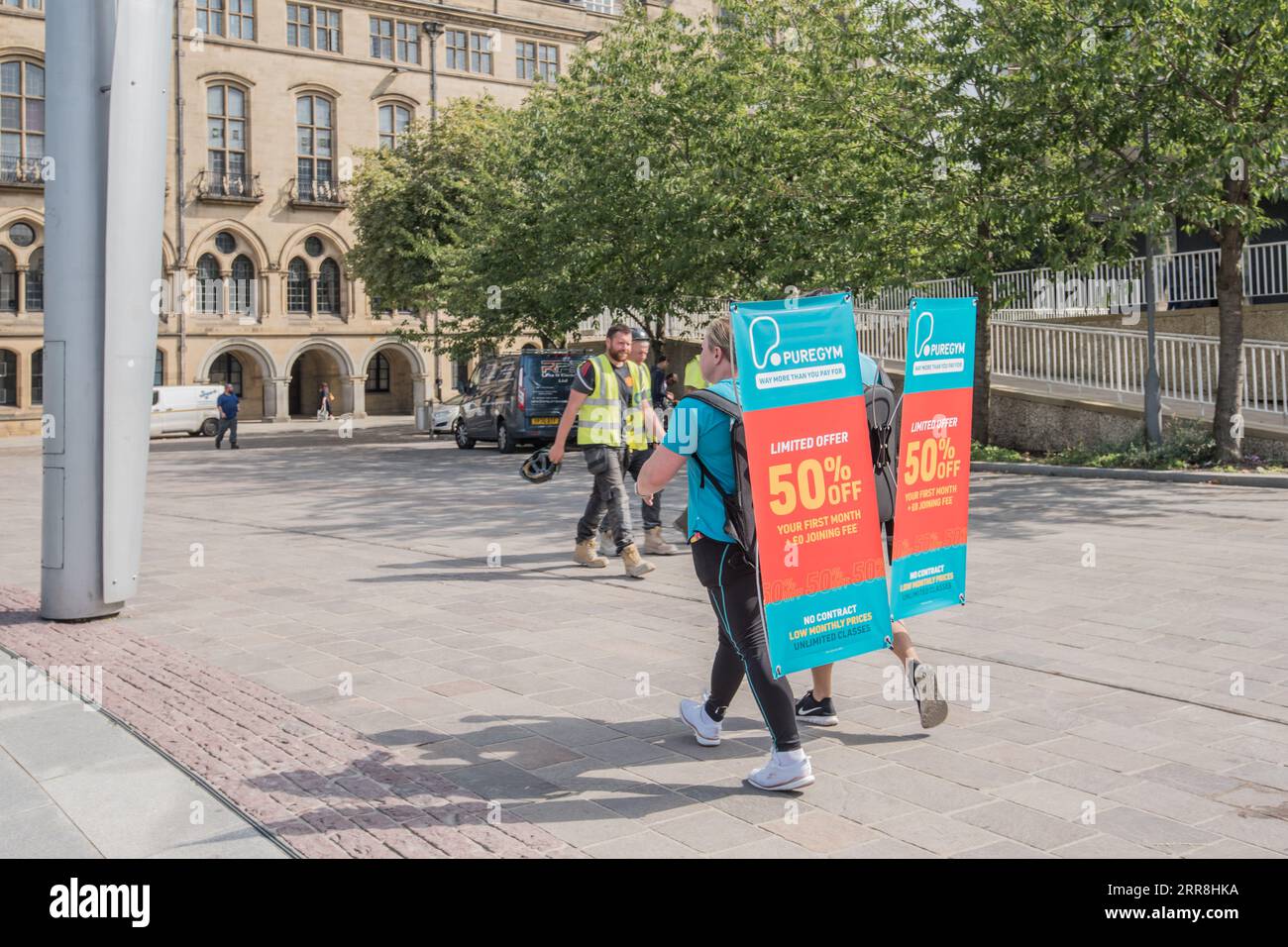 Walking advert boards hi-res stock photography and images - Alamy