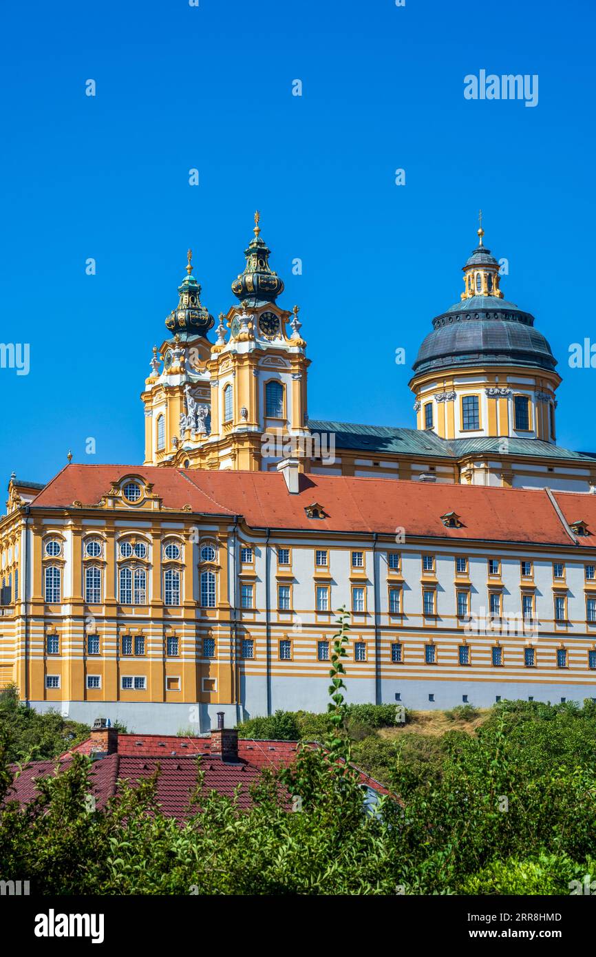 Melk town square melk abbey hi-res stock photography and images - Alamy