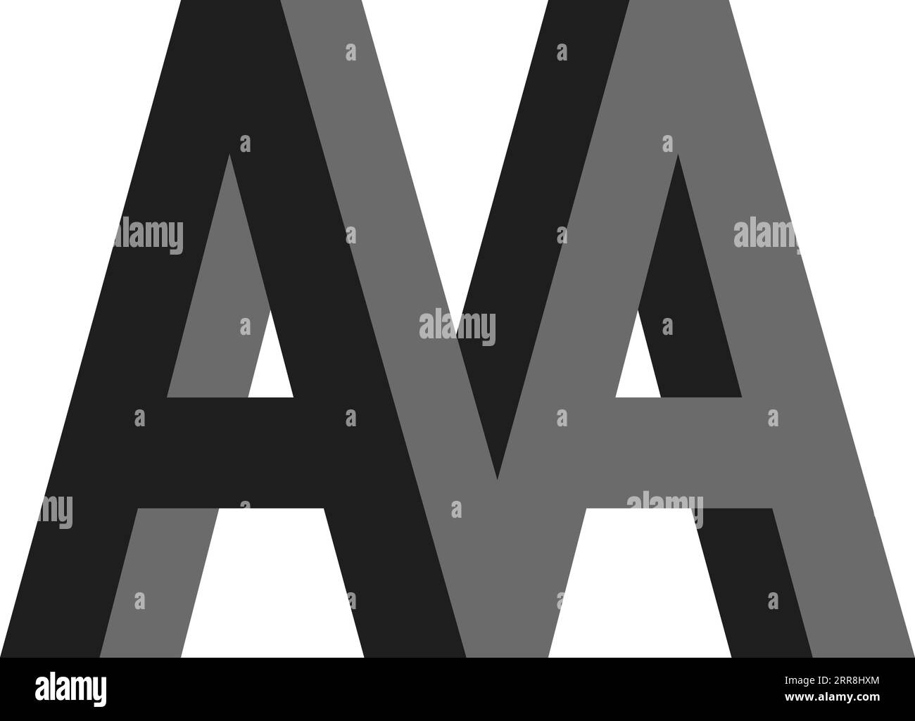 Letters a aa m logo, construction building 3d logo icon Stock Vector ...