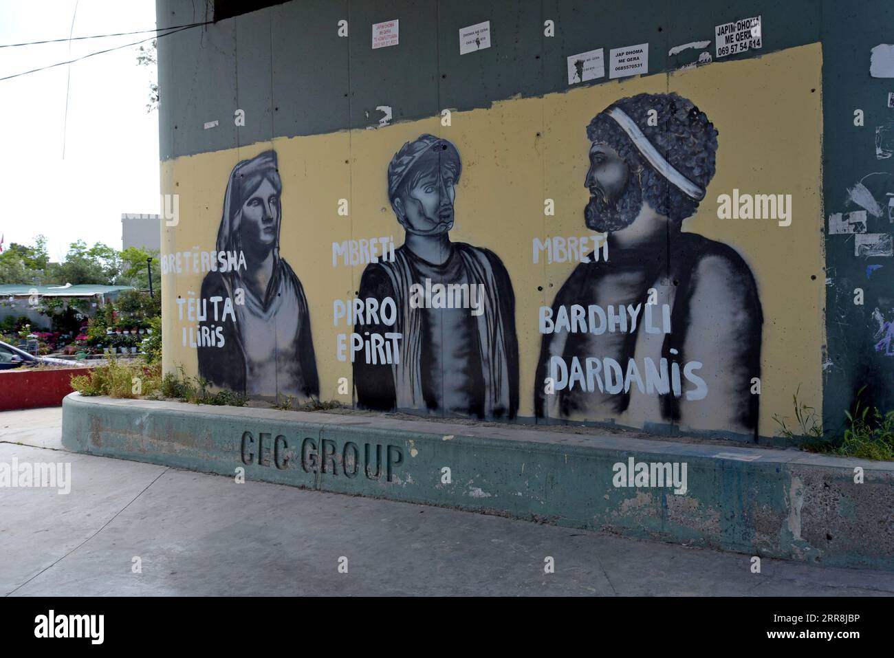 Street art murals on a road flyover in Durres, Albania Stock Photo - Alamy