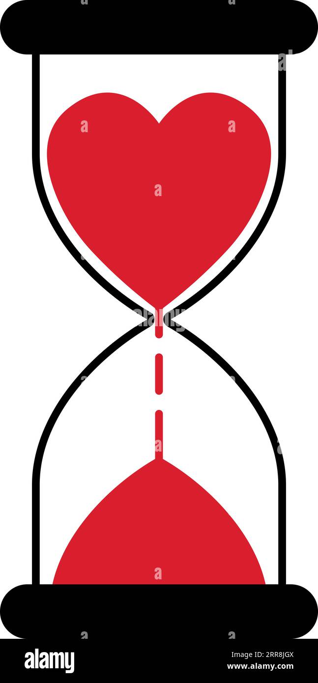 Love clock Stock Vector Images - Alamy