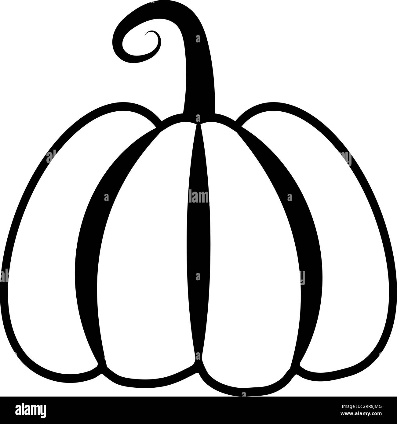 Printable Pumpkin Clipart Black And White - Printable Templates