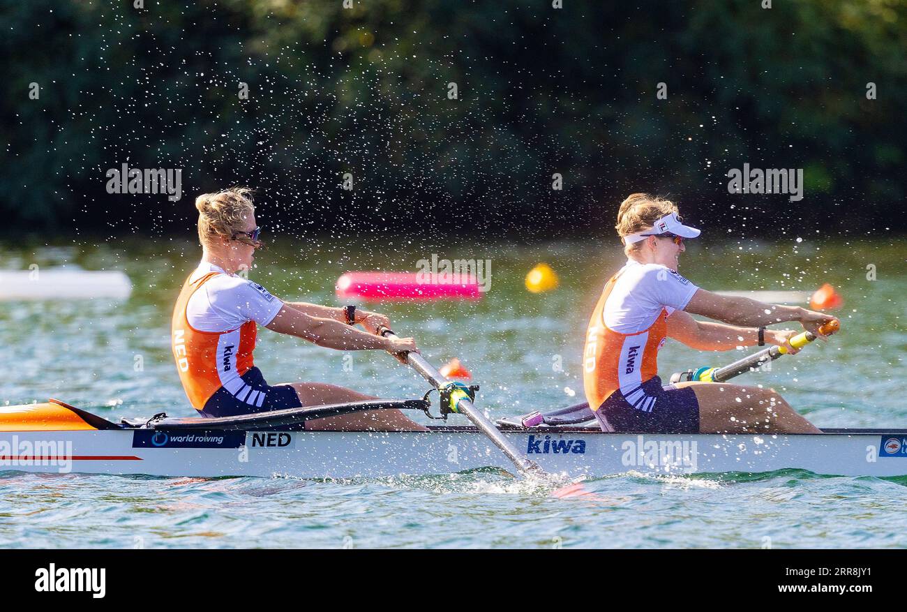 Belgrade, Serbia . September 7, 2023. Ymkje Clevering and Veronique ...