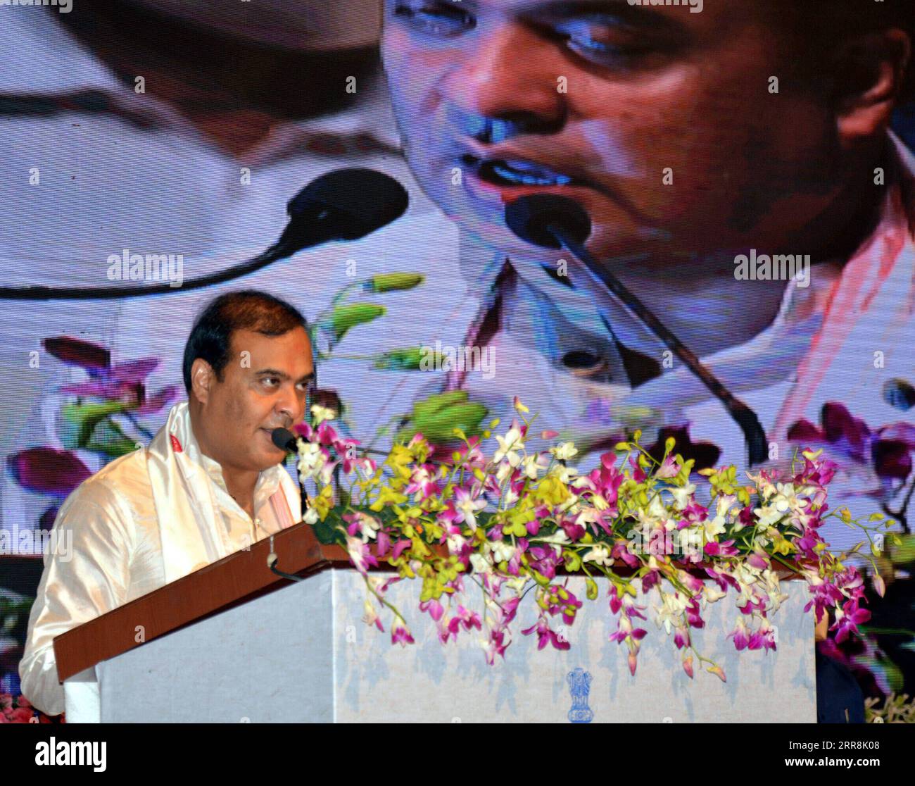 210511 -- GUWAHATI, May 11, 2021 -- Himanta Biswa Sarma of India s main ...