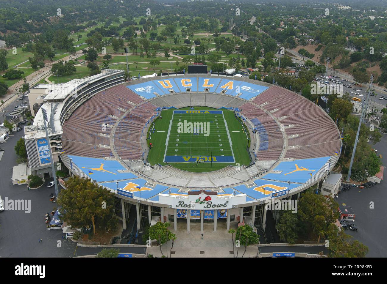 Logo Dello Stadio Rose Bowl Rose Bowl Logo Hi Res Stock Photography