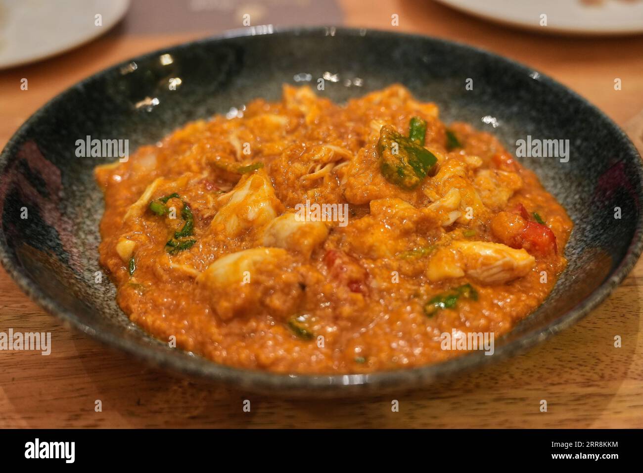 Thai Traditional Dish 'Pu Phat Phong Curry' with Coconut Milk Stock ...