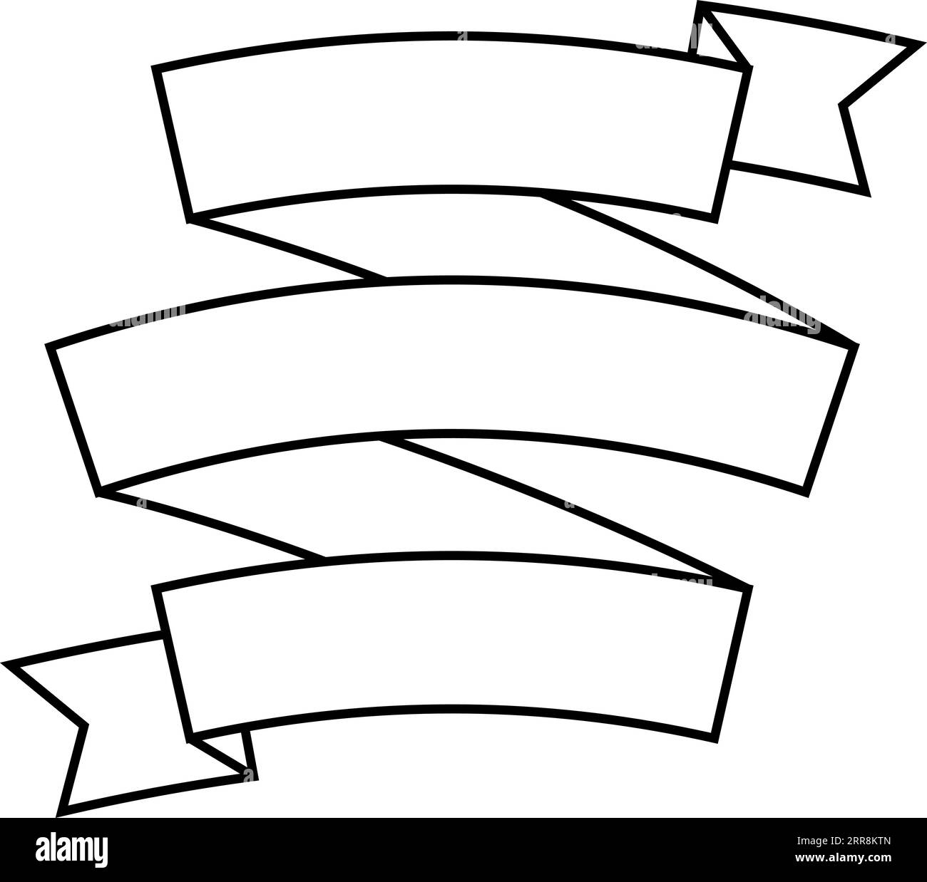 ribbon frame retro style banner template Stock Vector Image & Art - Alamy