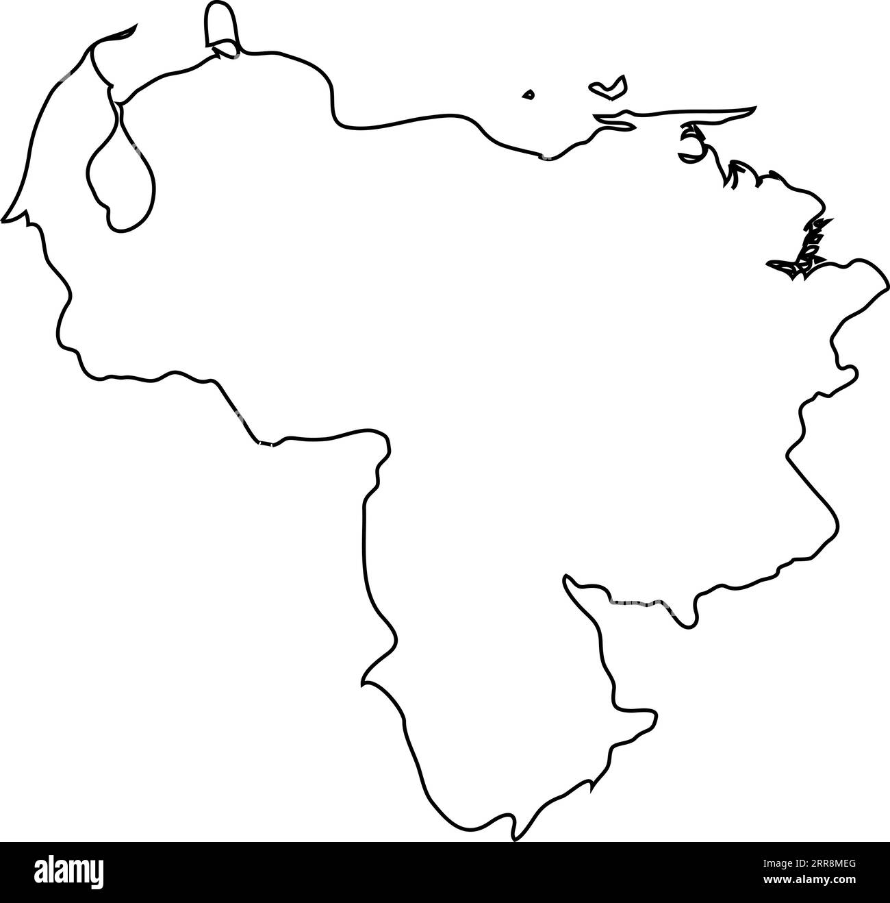 Venezuela outline hi-res stock photography and images - Alamy