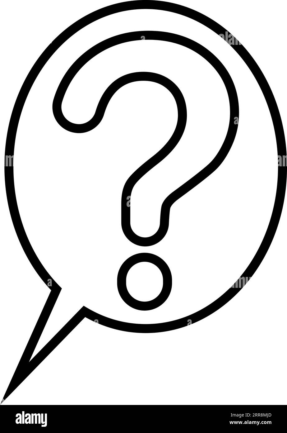 Question marks bubble icon symbol sign ask faq Stock Vector Image & Art - Alamy