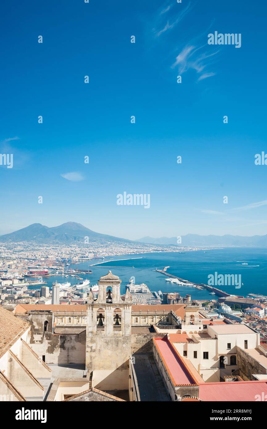 Aerial view naples cityscape landmarks hi-res stock photography and ...