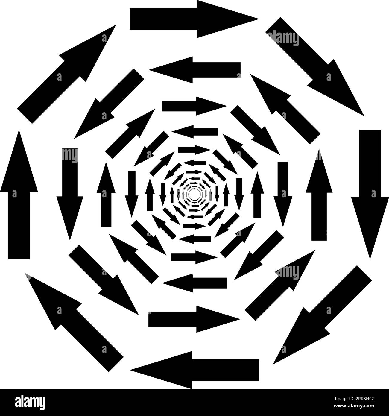 Opposite arrows directions Stock Vector Images - Alamy