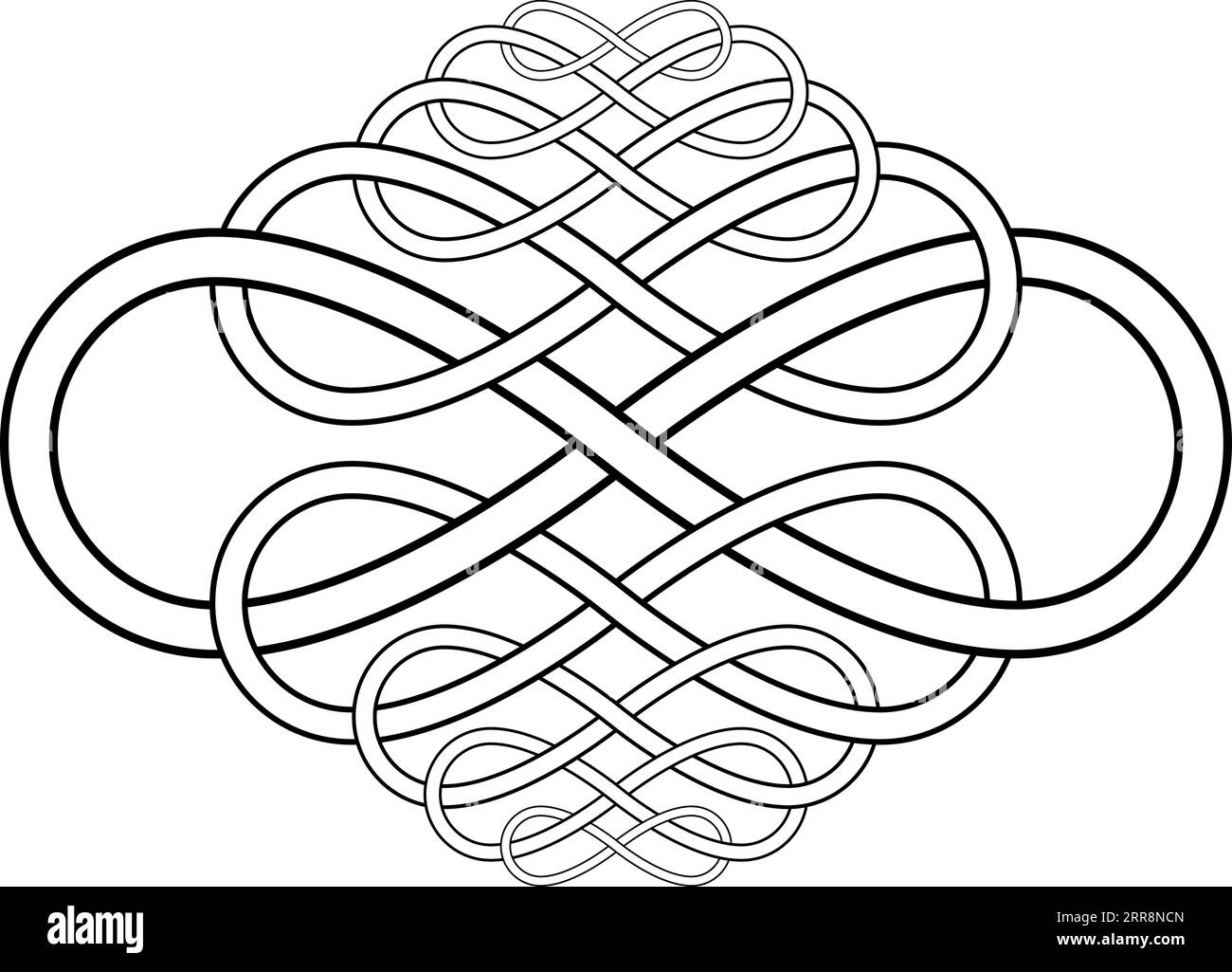 Calligraphy knot pattern from the infinity symbol Stock Vector Image ...