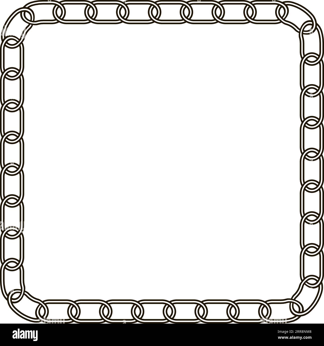 Chain link pattern vector square chain Stock Vector Image & Art - Alamy