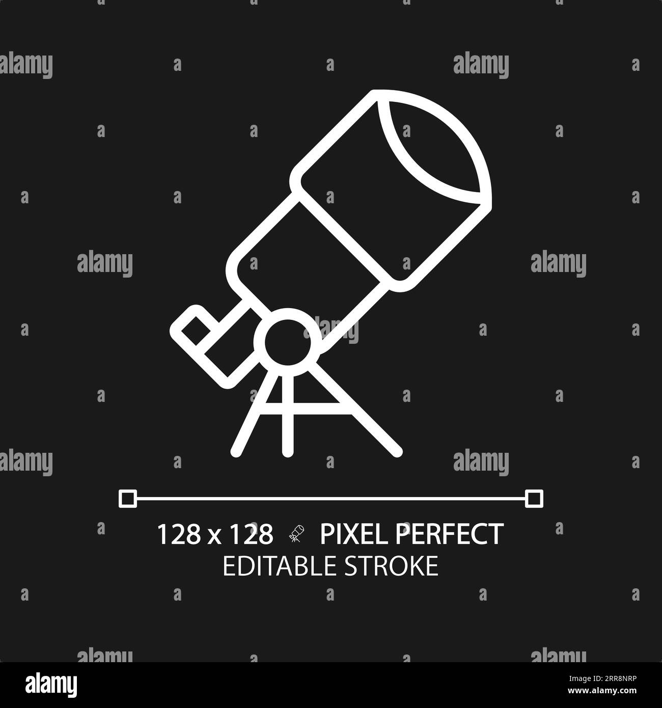 Space telescope flat white Black and White Stock Photos & Images - Alamy