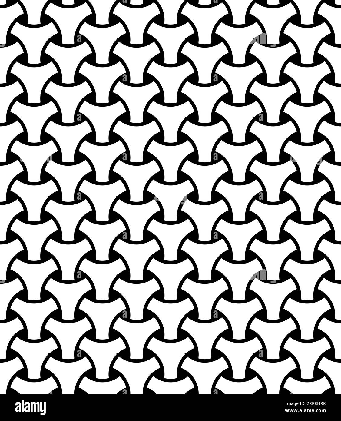 Seamless Geometric Mesh Pattern Illusion Triangular Mesh Netting Black