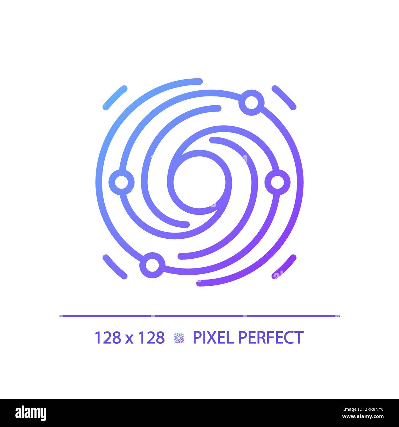 Galaxy pixel perfect gradient linear vector icon Stock Vector Image & Art - Alamy