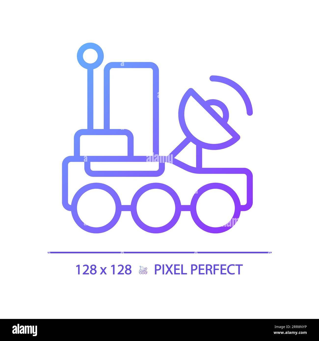 Lunar rover pixel perfect gradient linear vector icon Stock Vector ... Lunar rover pixel perfect gradient linear vector icon Stock Vector ...