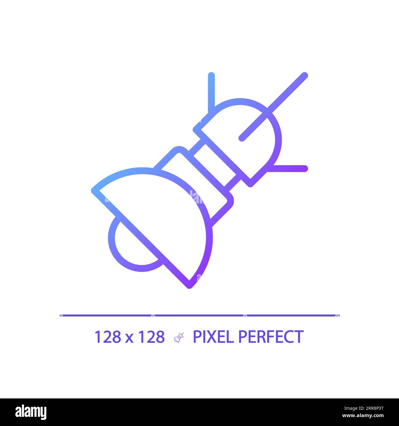 Space based radar pixel perfect gradient linear vector icon Stock Vector Image & Art - Alamy