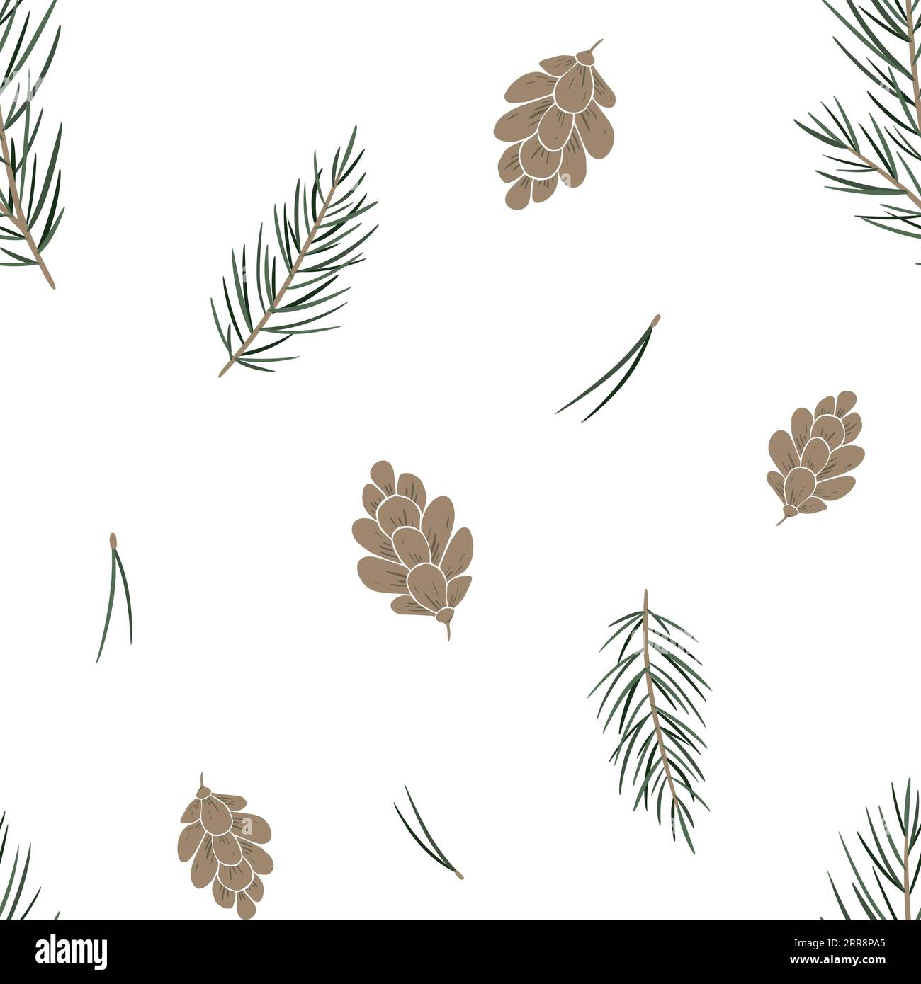 Stylized branch pattern hi-res stock photography and images - Alamy