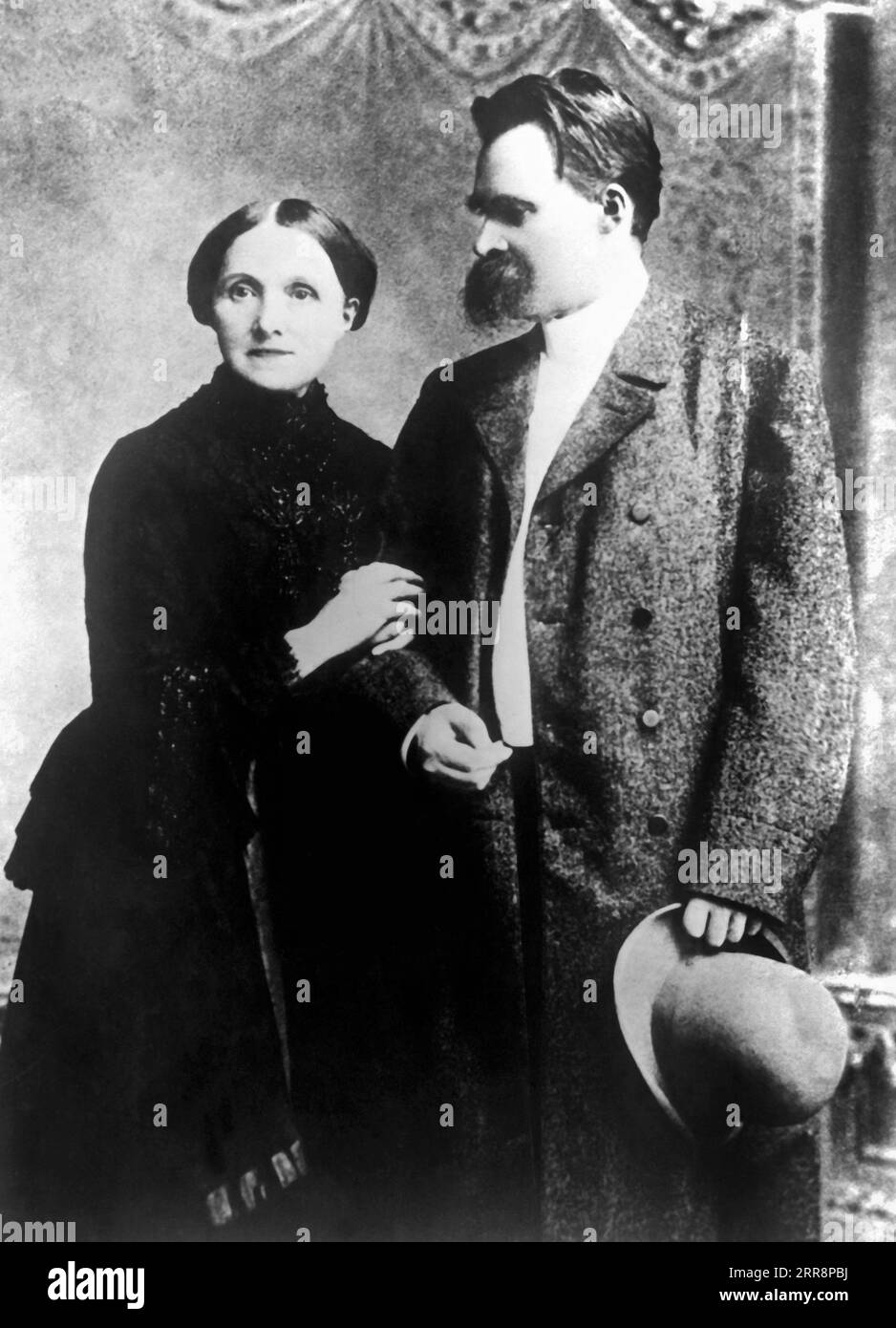 Portrait of the German philosopher Friedrich Wilhelm Nietzsche (1844 ...