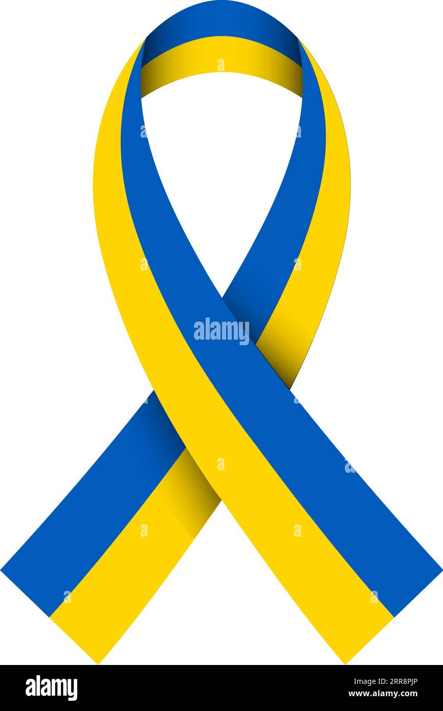 Ribbon flag of Ukraine UA Stock Vector Image & Art - Alamy