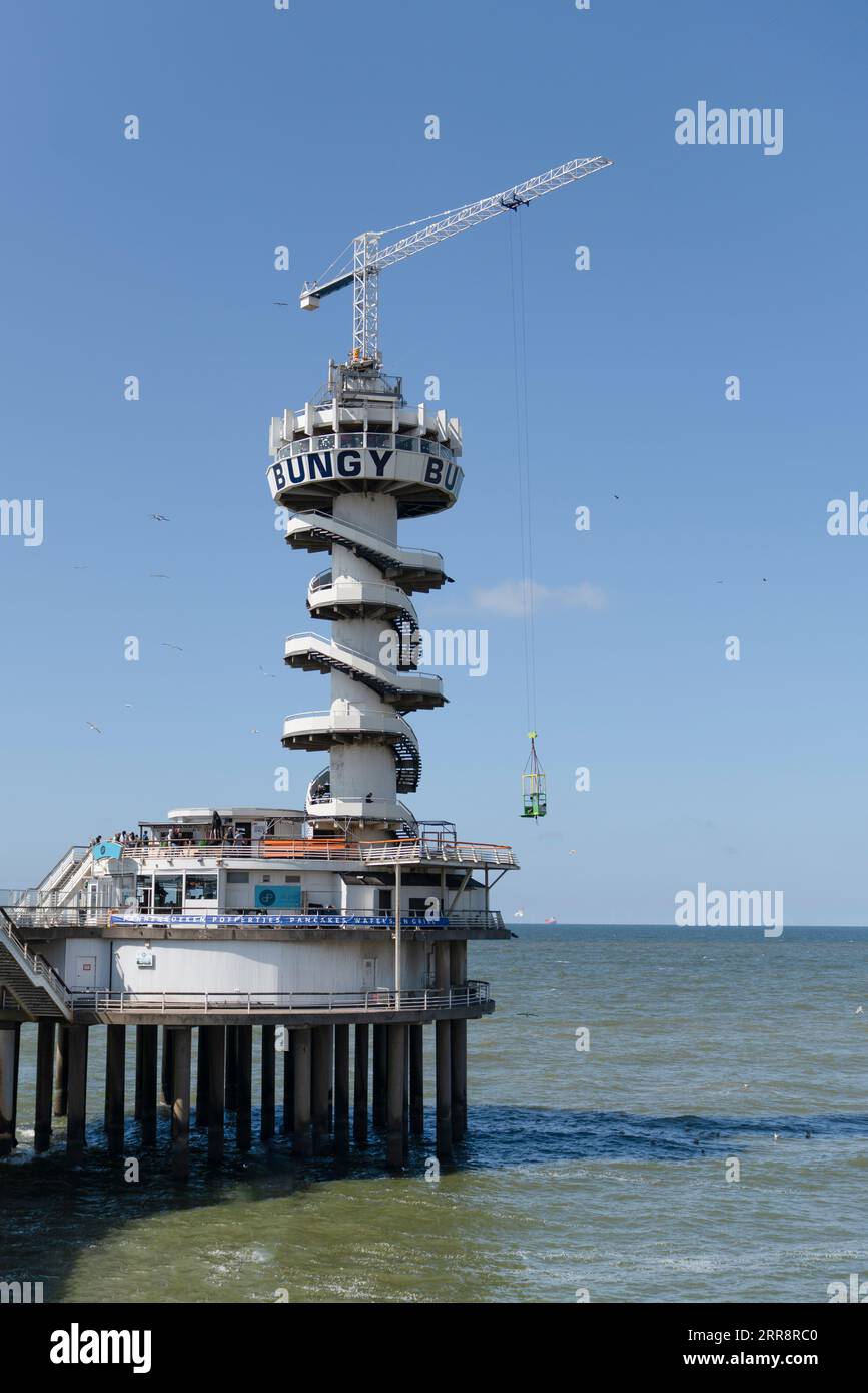 The Hague, Holland-July 26 2023: Bungy Jump Holland was founded in 1991 ...