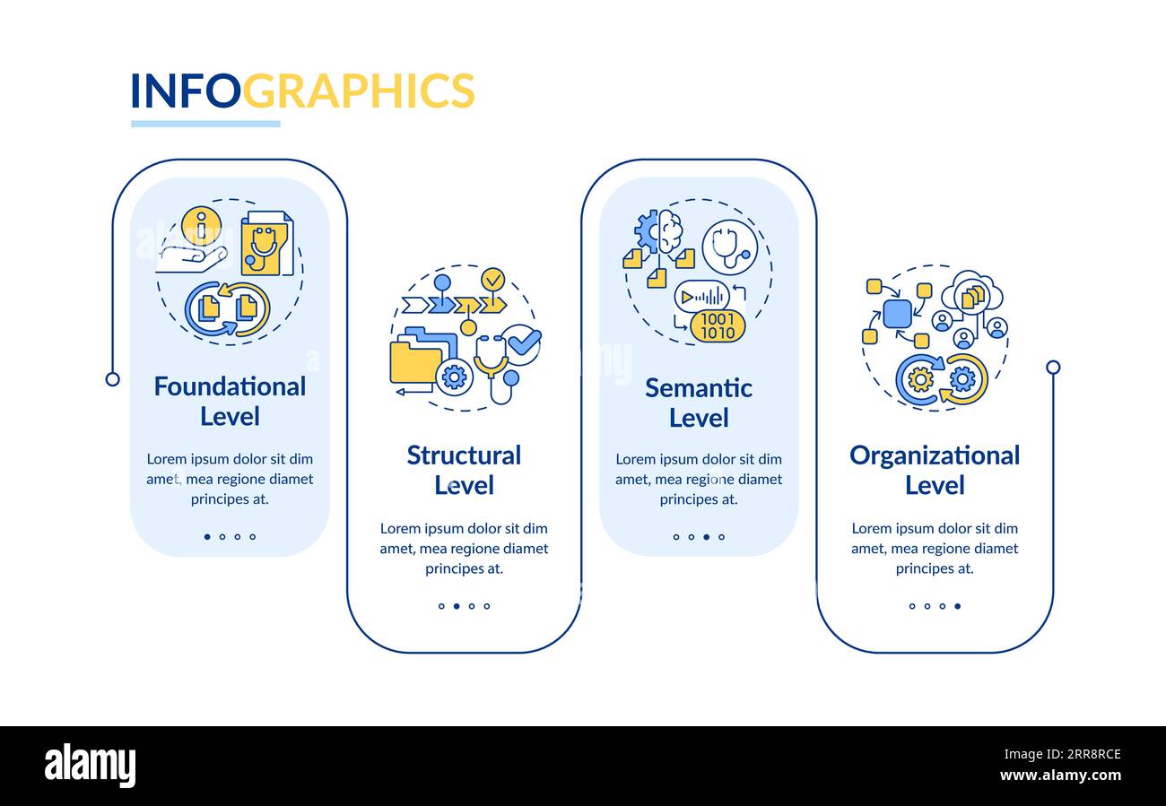 Colorful HIR layout with linear icons Stock Vector Image & Art - Alamy