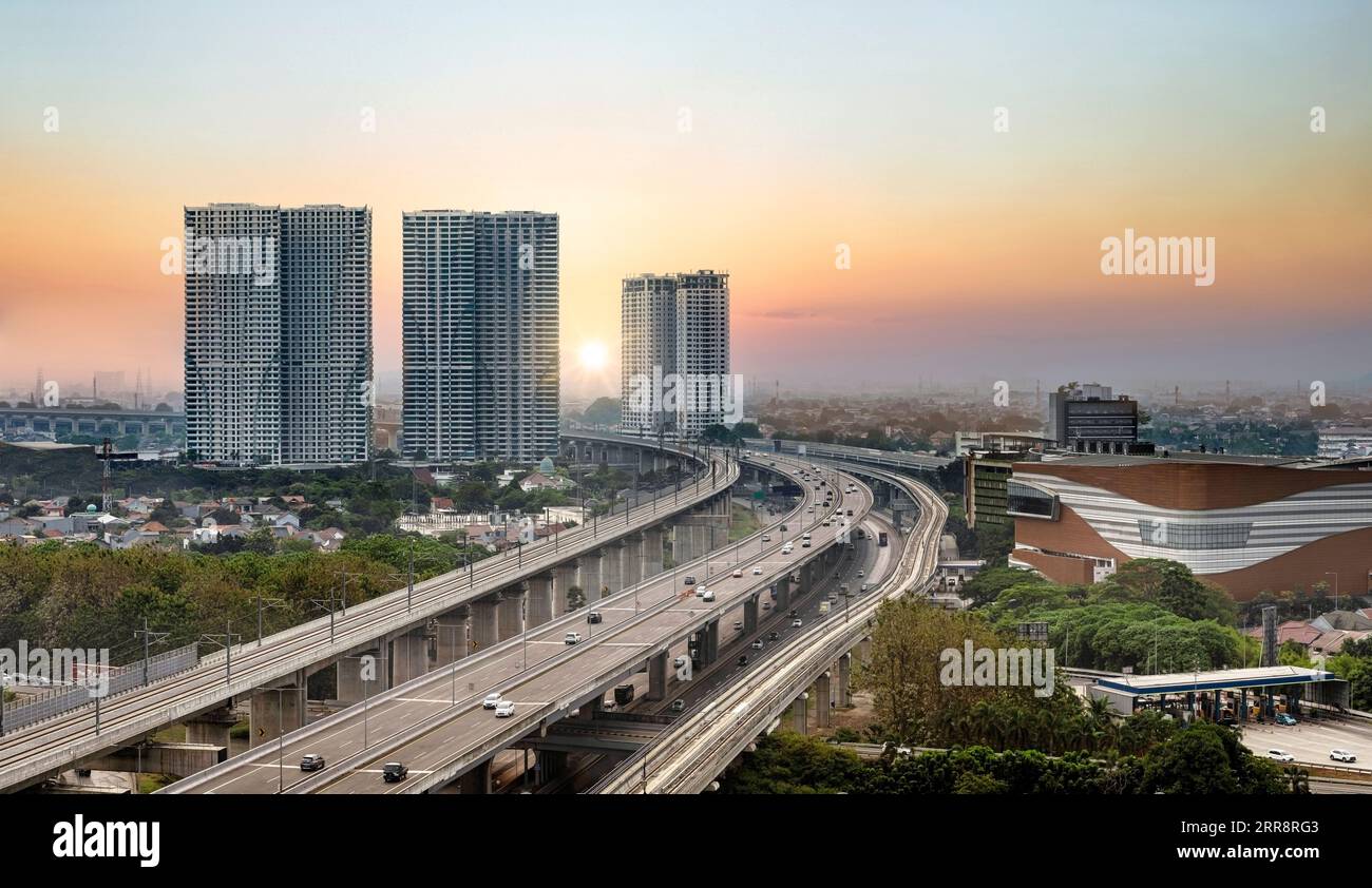 Lrt train indonesia hi-res stock photography and images - Alamy