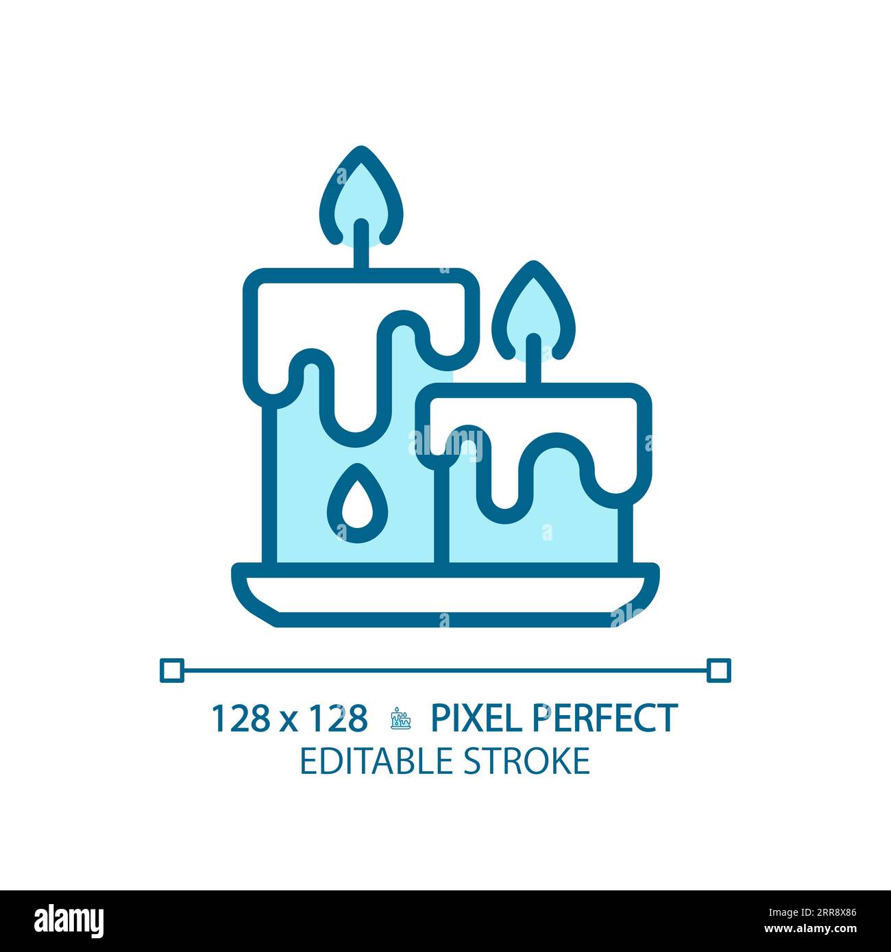 2D customizable candles linear icon Stock Vector Image & Art - Alamy