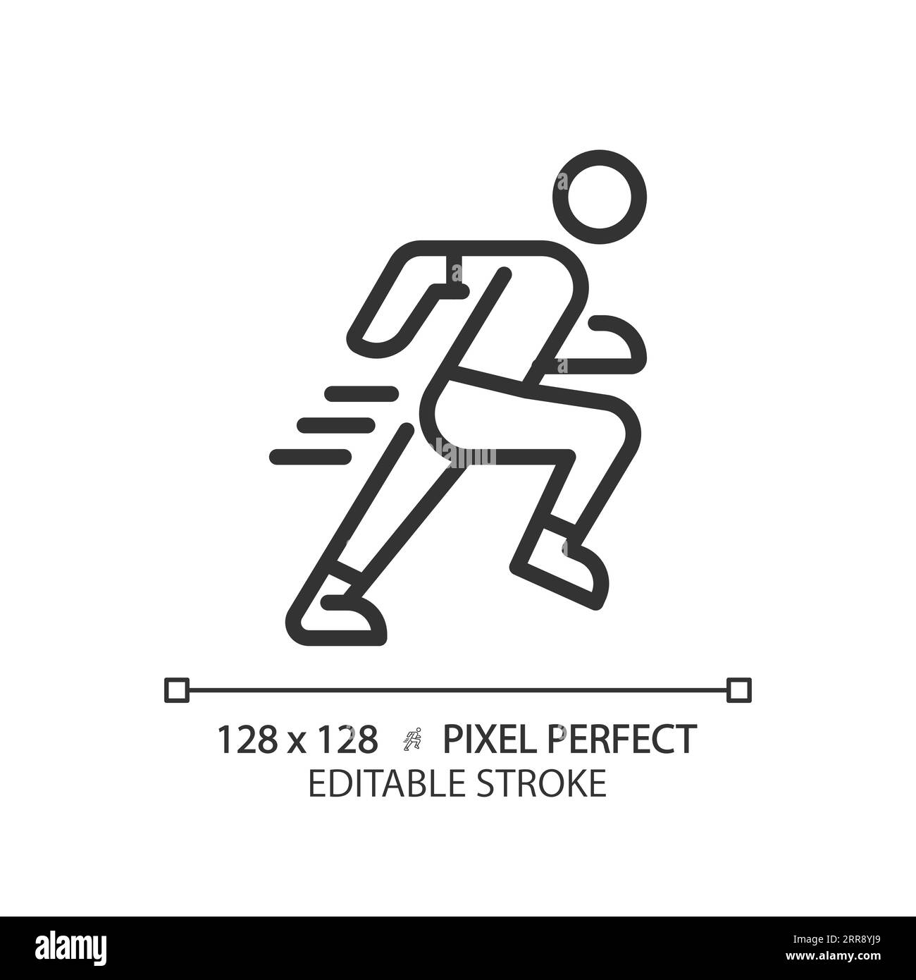 Pixel art running Cut Out Stock Images & Pictures - Alamy