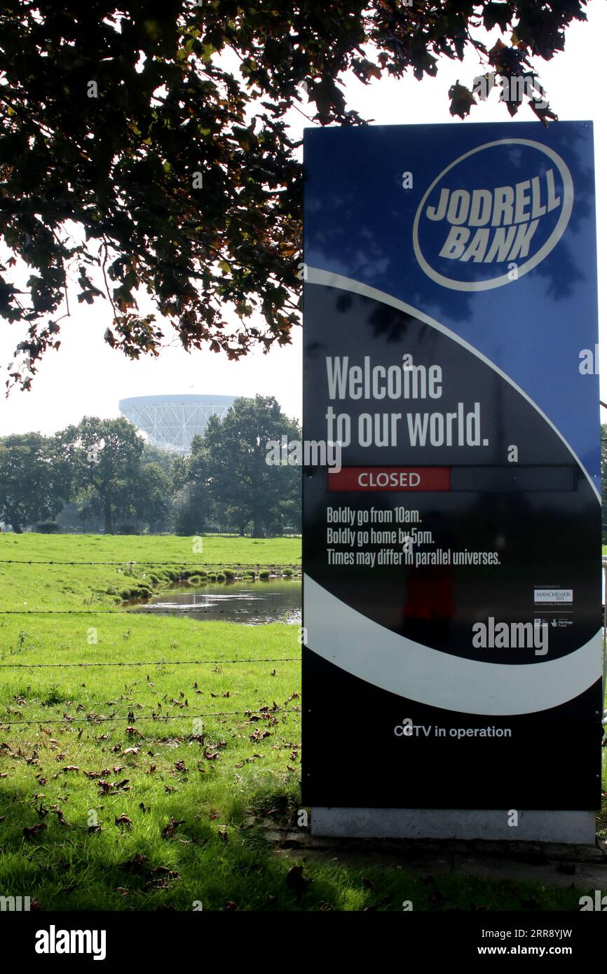 Cheshire England UK 6th September 2023 The Lovell telescope at the ...