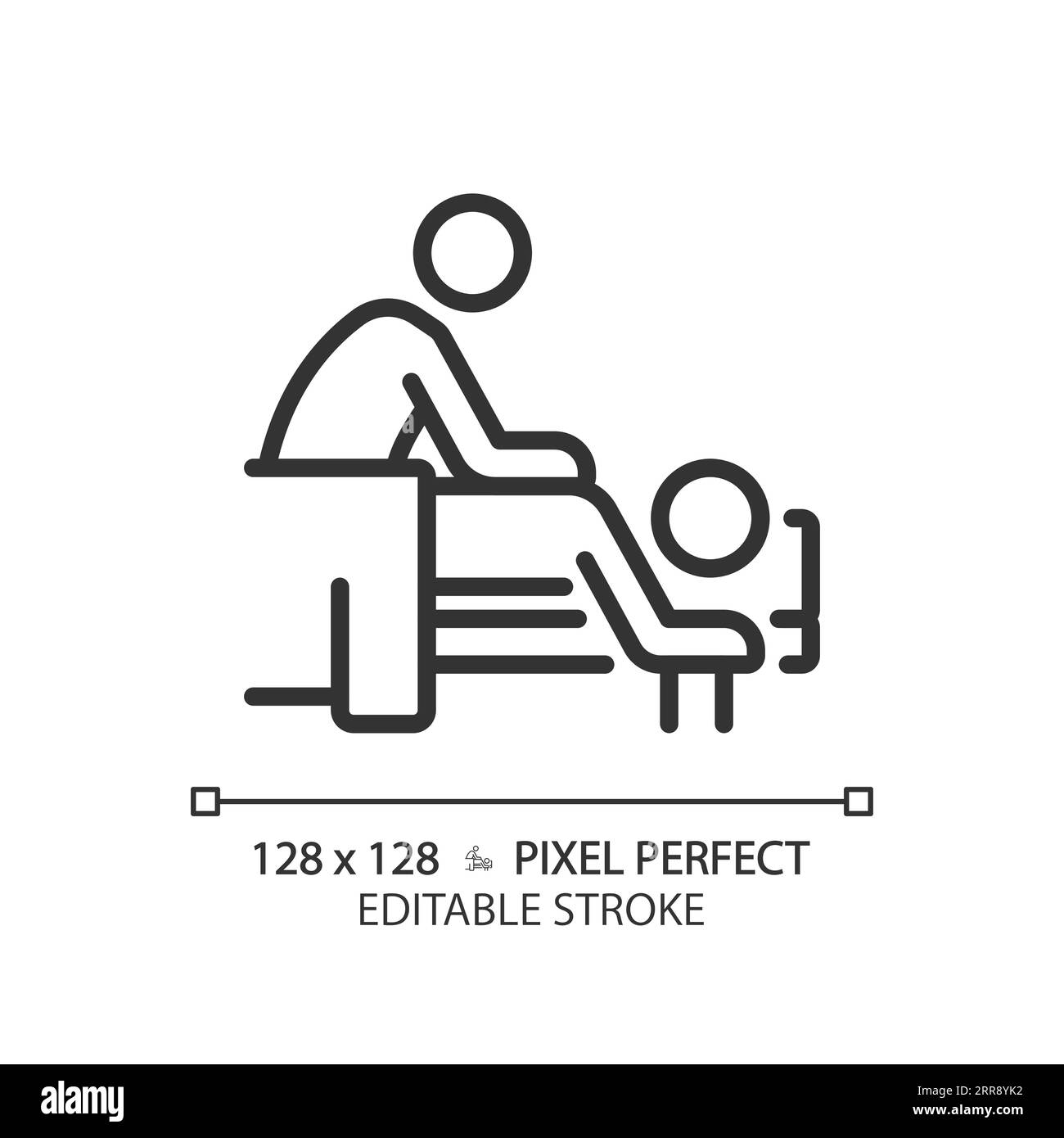 2d Customizable Body Massage Black Linear Icon Stock Vector Image And Art Alamy