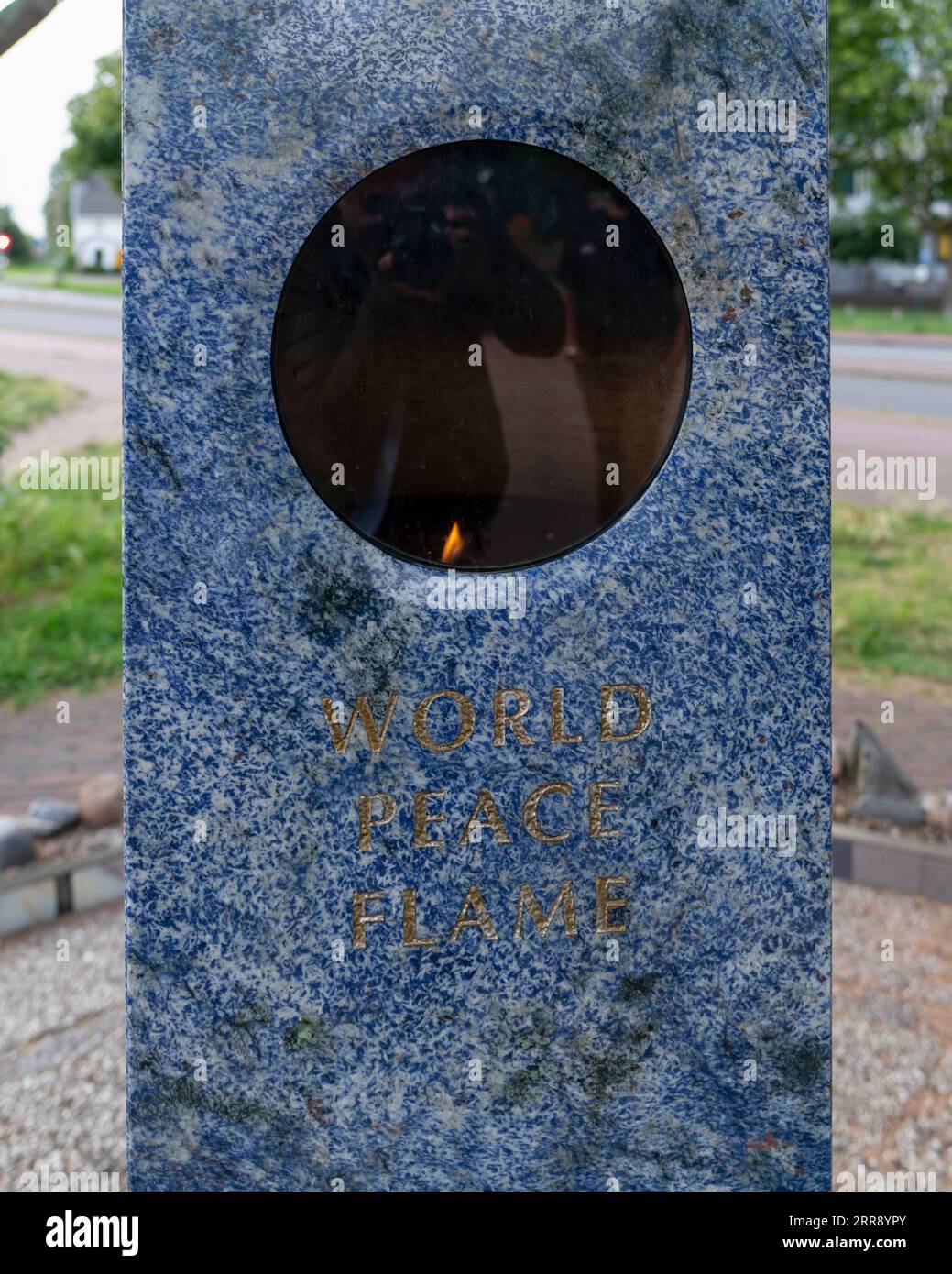 The Hague, Holland-July 26 2023: Monument to Eternal Peace Flame by the ...