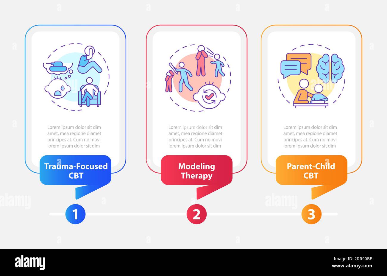 Colorful behavioral therapy layout with linear icons Stock Vector Image ... Colorful behavioral therapy layout with linear icons Stock Vector Image ...