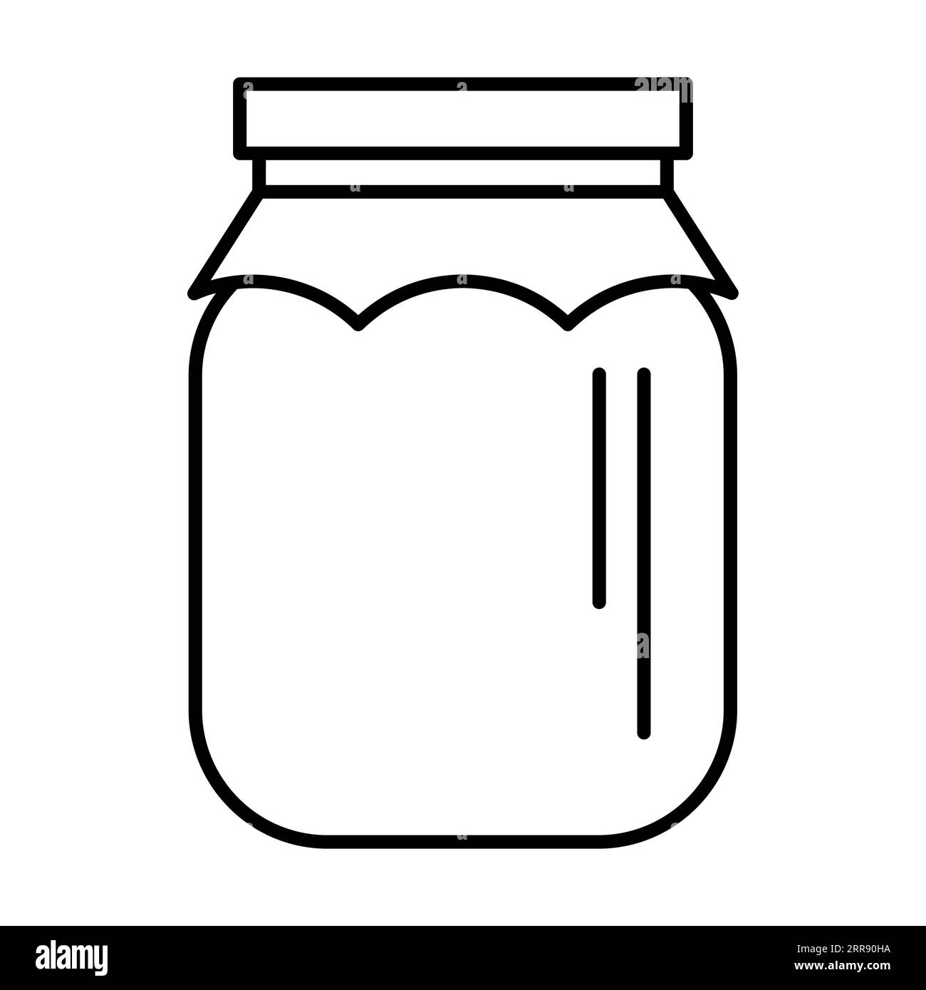 Closed jar of homemade preserved jam isolated on white Stock Vector ...