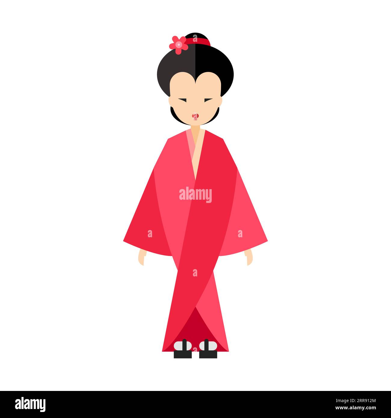 Japanese young girl vector Stock Vector Image & Art - Alamy