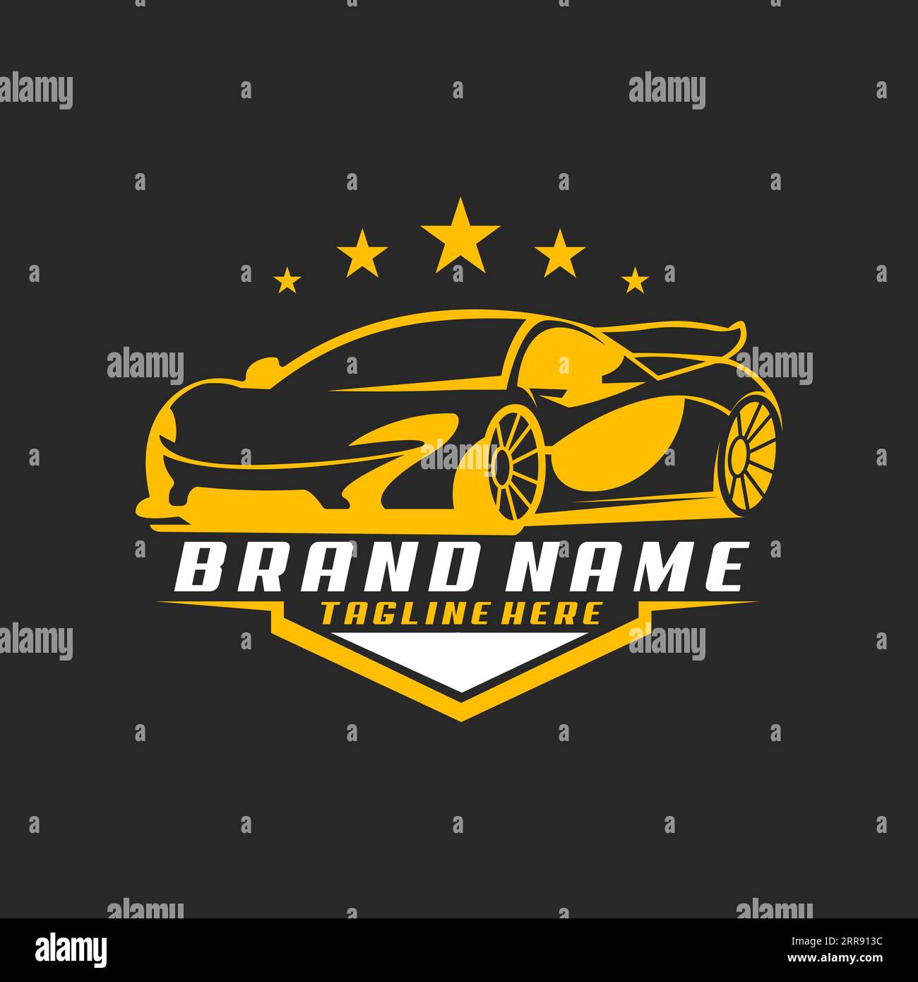 Vintage sports car emblem Stock Vector Images - Alamy