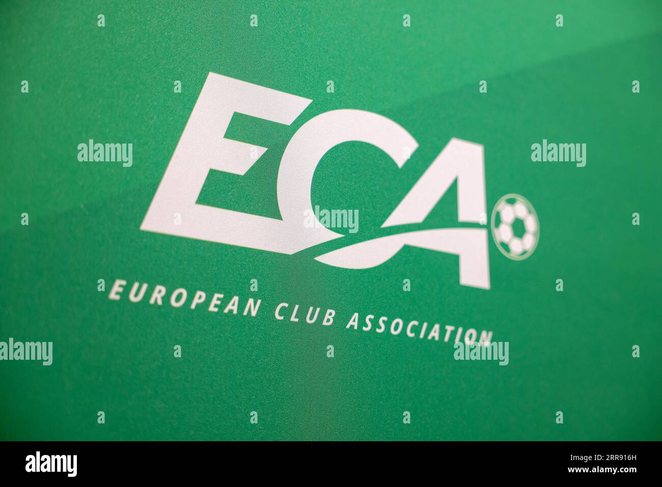 Berlin, Germany. 07th Sep, 2023. Soccer: The logo of the European Club ...