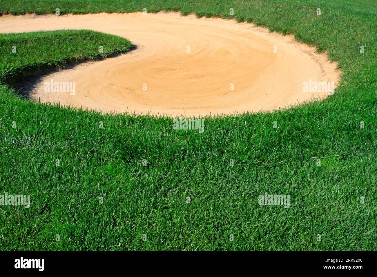 golf course landscape, closeup of photo Stock Photo - Alamy