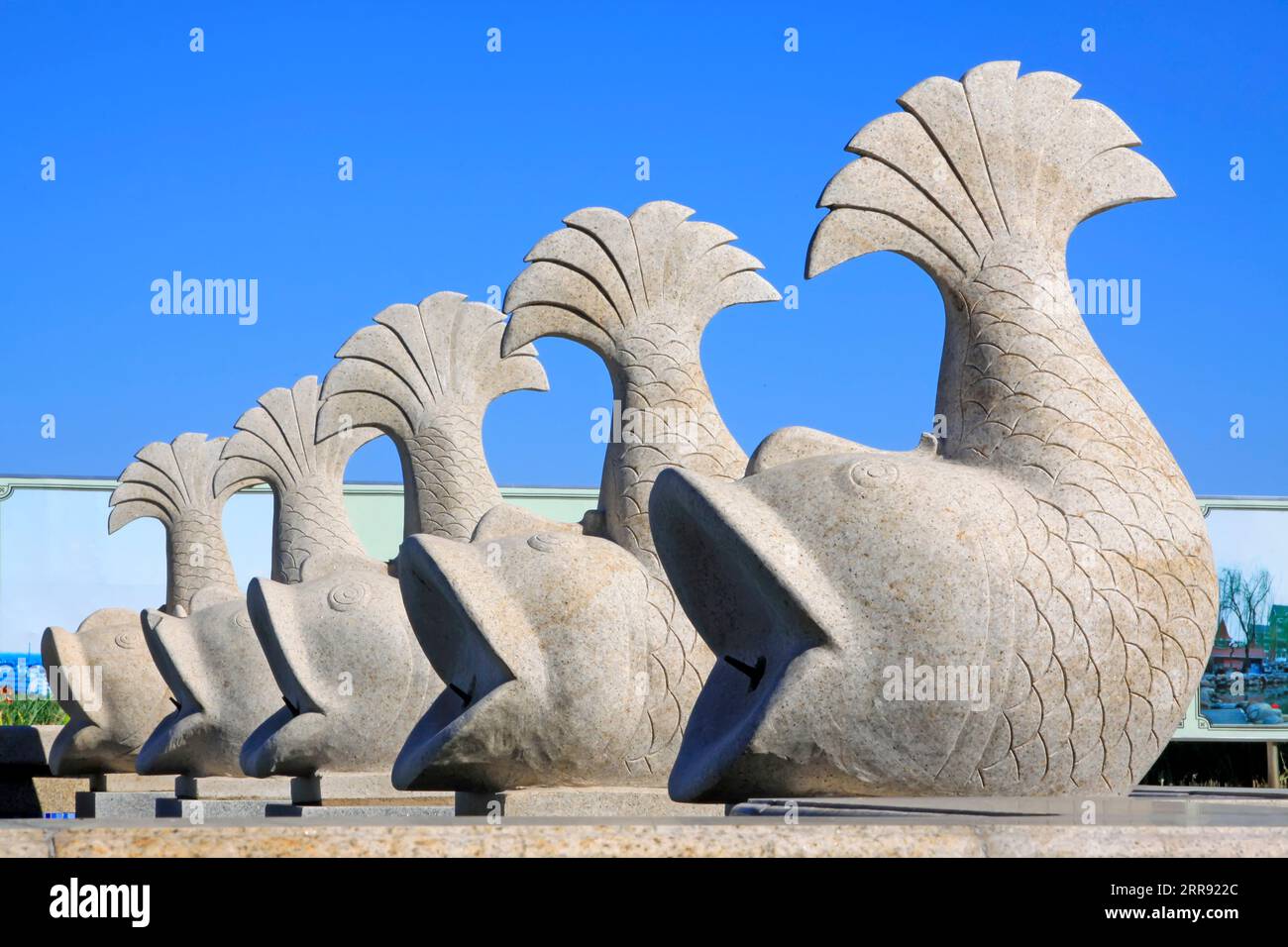 Fish rock carving hi-res stock photography and images - Alamy