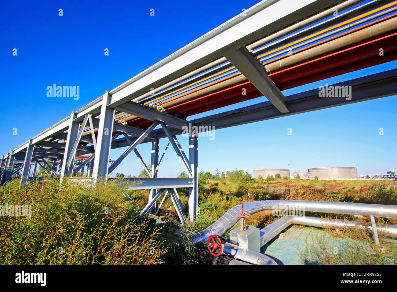 petroleum transportation pipeline, closeup of photo Stock Photo - Alamy