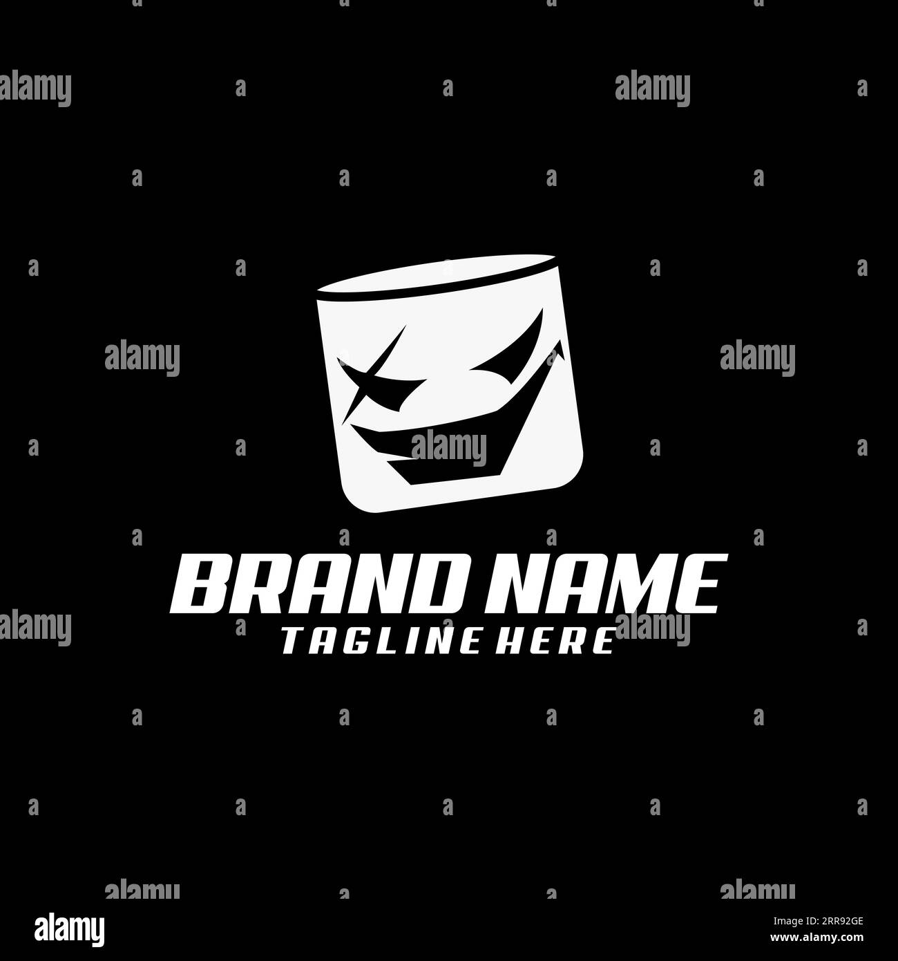 abstract character devil logo design vector Stock Vector Image & Art ...