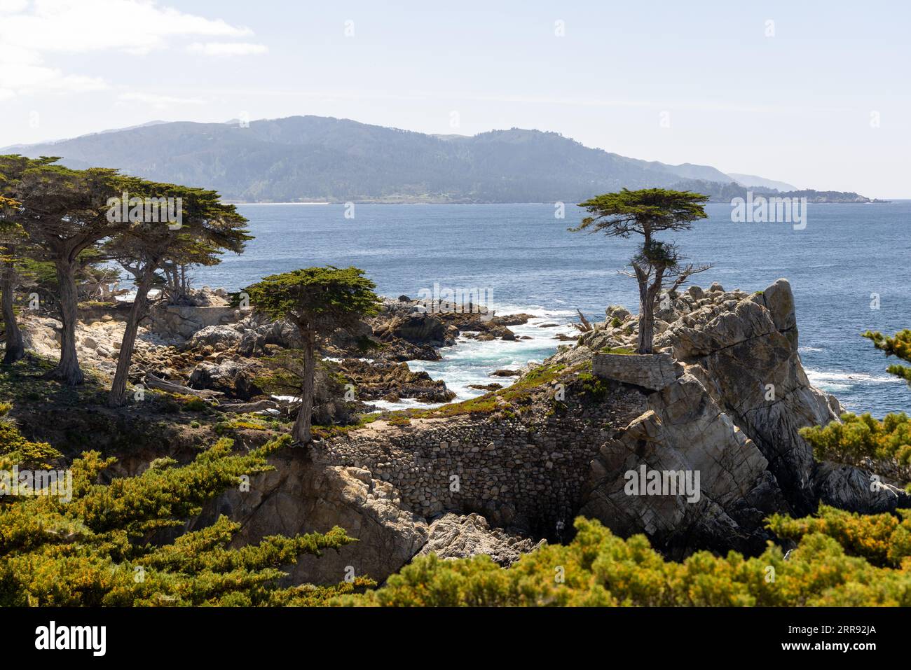 A captivating coastal landscape featuring the majestic ocean and ...