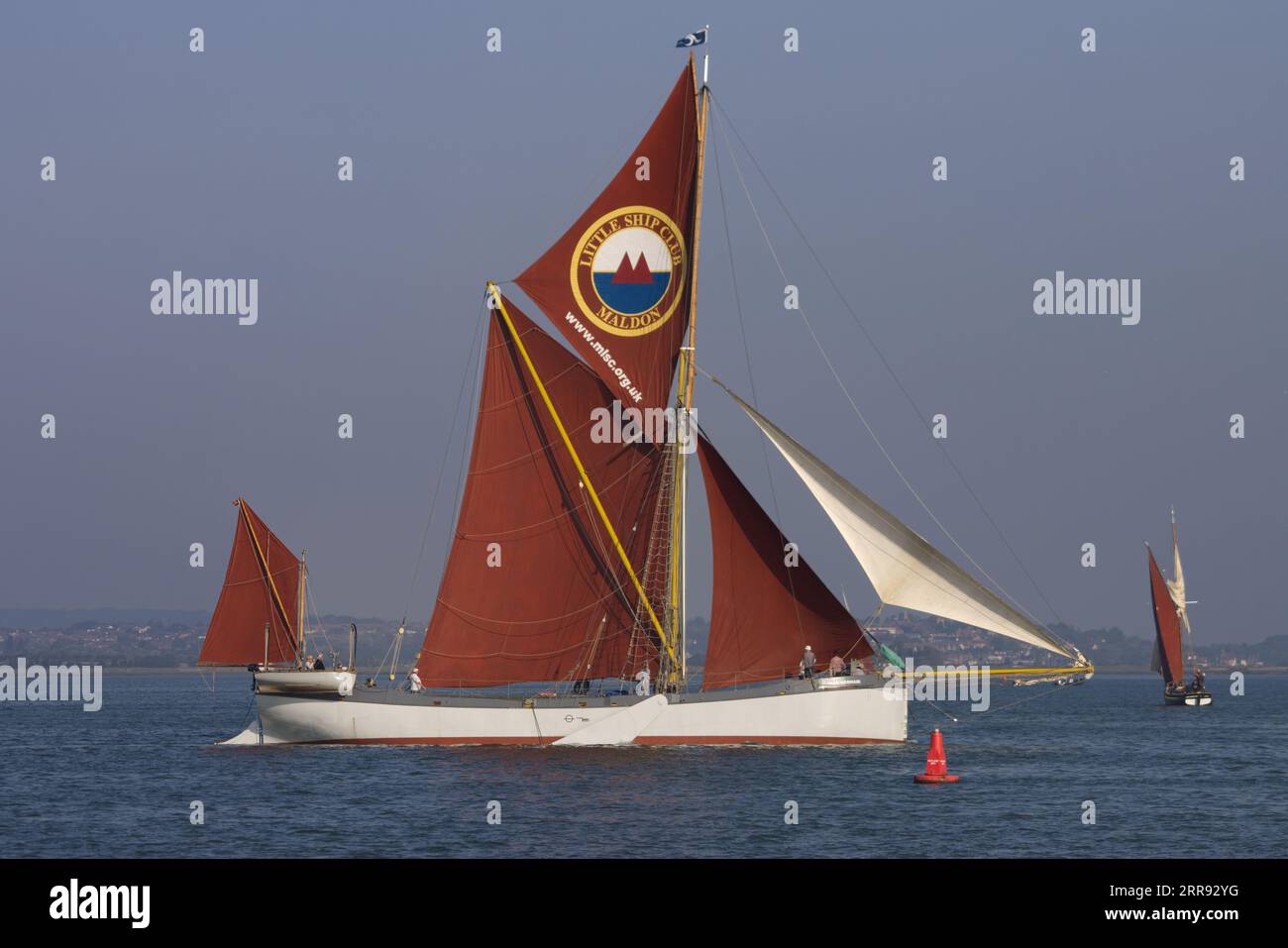 The Thames sailing barge Blue Mermaid in full sail, Blackwater Barge ...