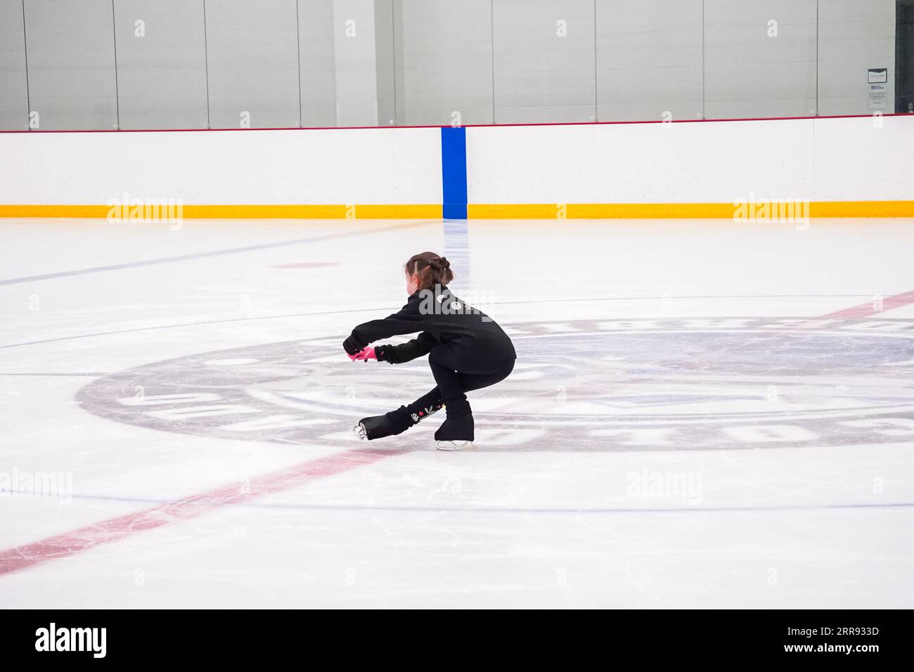 Figure skating practice Stock Photo - Alamy