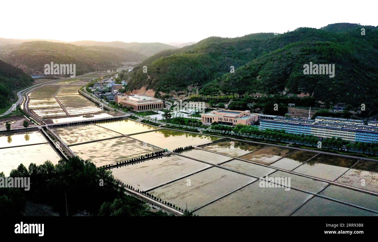 210526 -- YAN AN, May 26, 2021 -- Aerial photo taken on May 25, 2021 ...