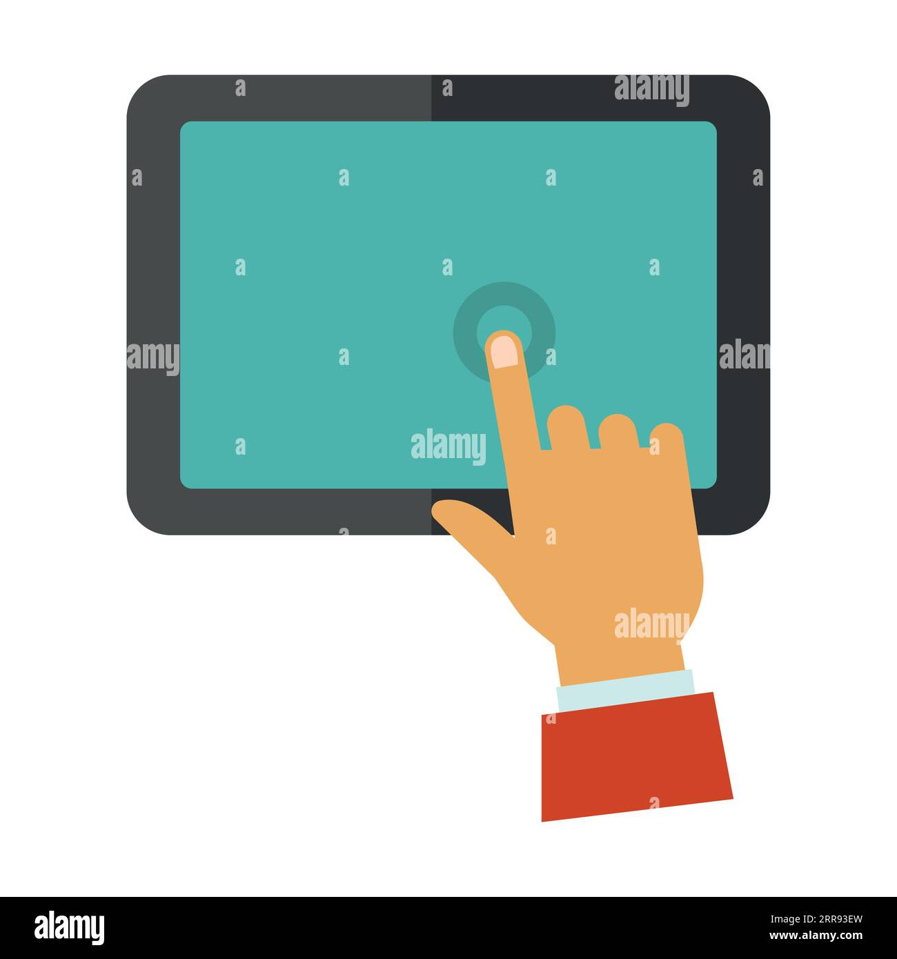Pressing screen Stock Vector Images - Alamy