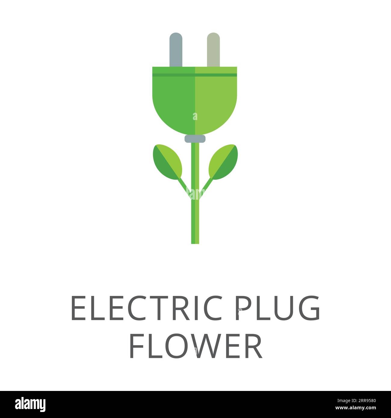 Ecological renewable electric energy metaphor Stock Vector Images - Alamy