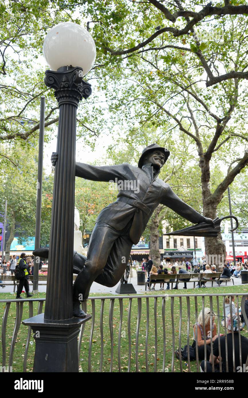 Gene Kelly Bronze Statue in Leicester Square. London, UK Stock Photo ...
