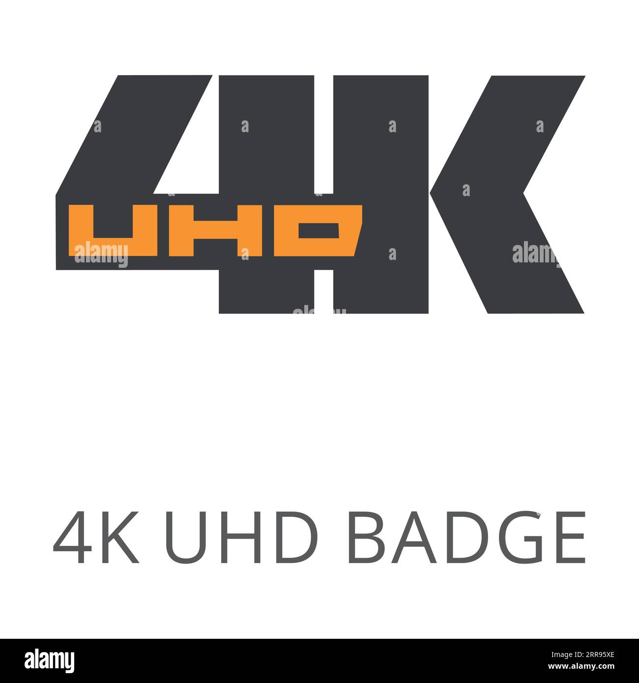 4k ultra hd badge hi-res stock photography and images - Alamy